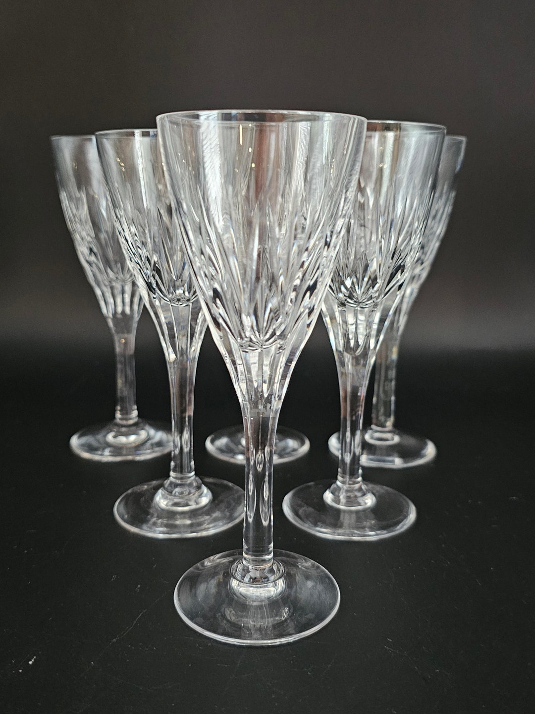Set of 6 Crystal Port Glasses 100ml - Etsy