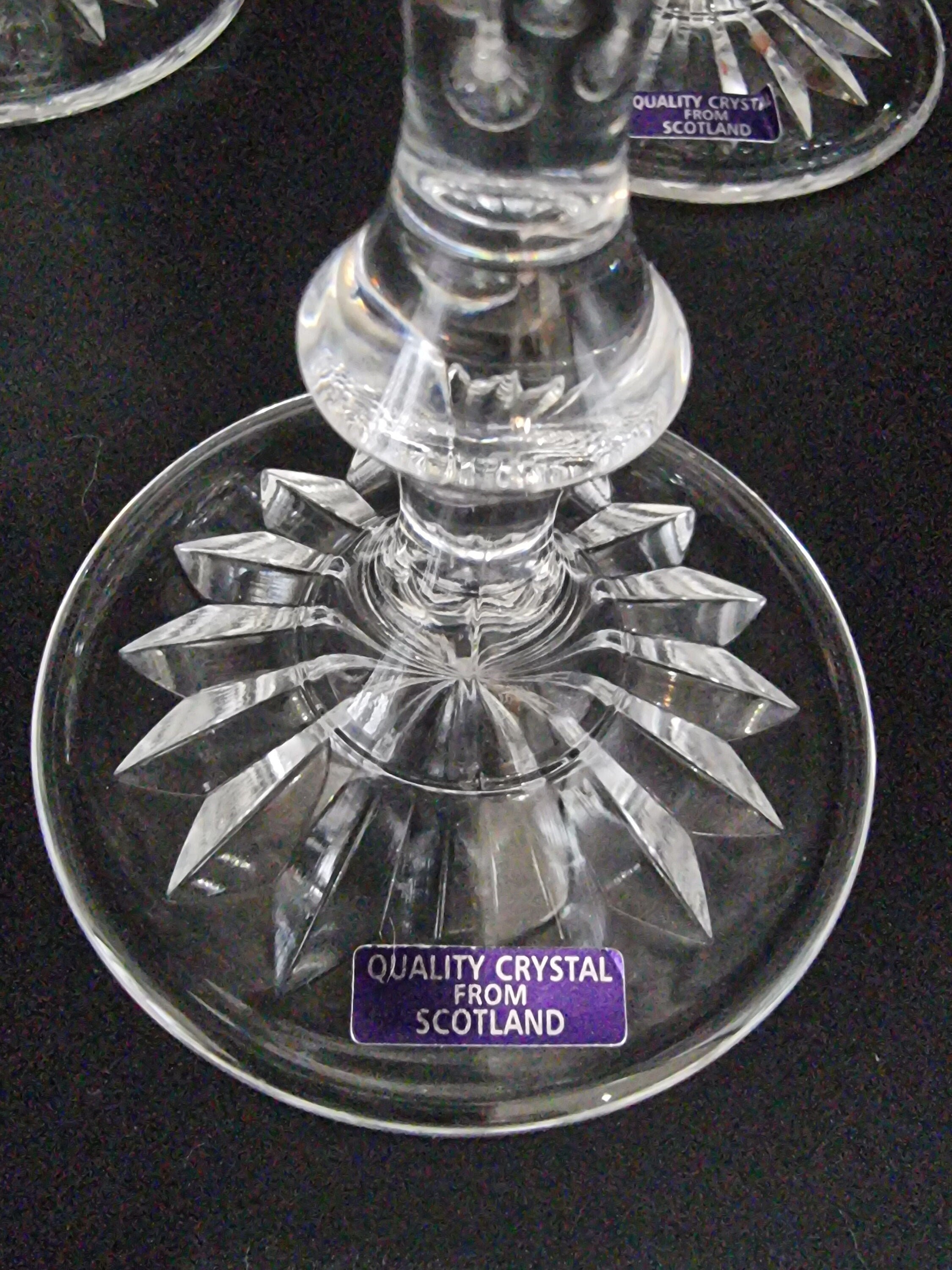 Edinburgh Crystal Lomond Pattern, Stunning Vintage Set of 6 Wine ...