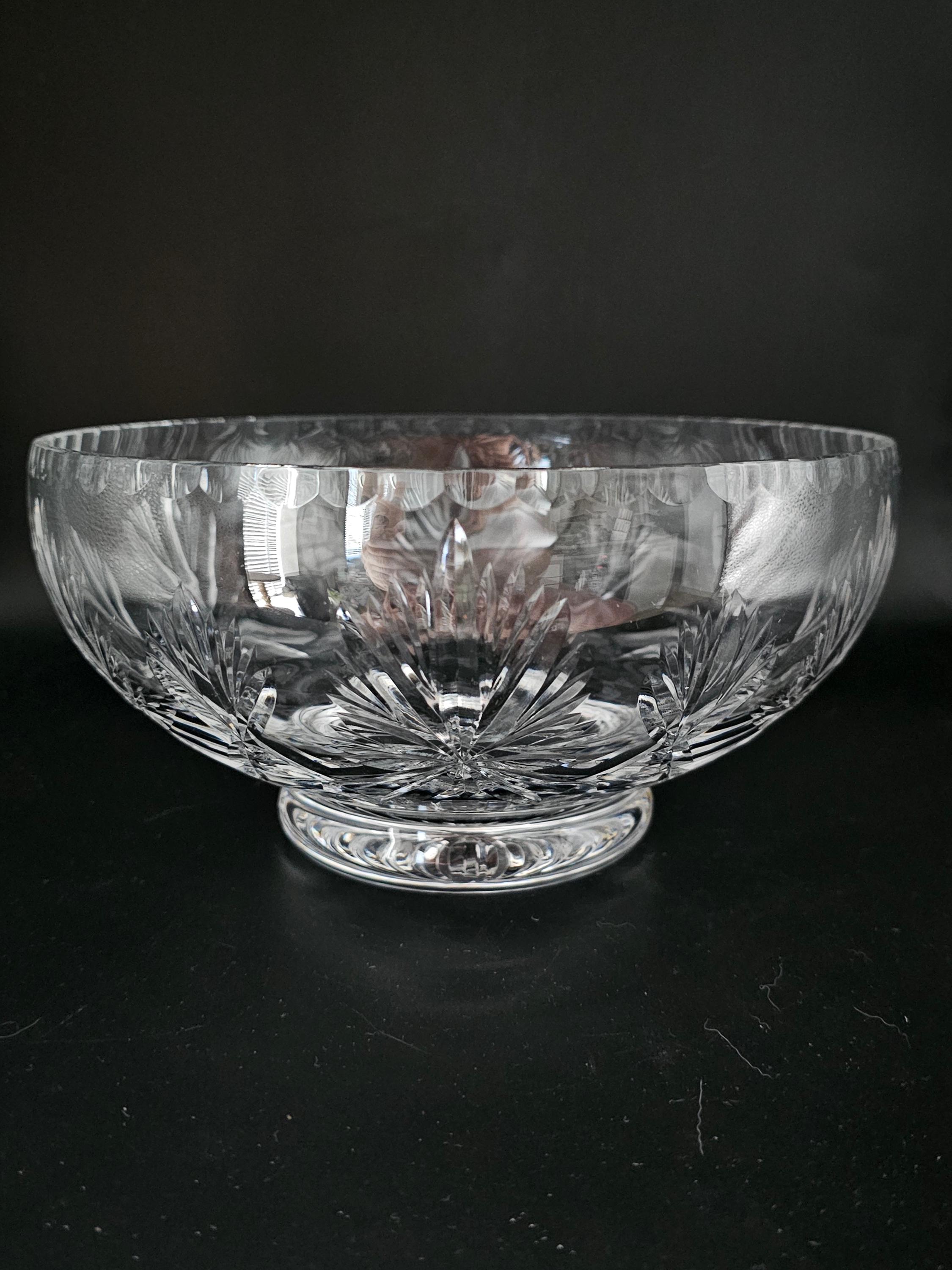 Edinburgh Crystal Glass Salad Bowl. Star of Edinburgh Classic Collection - Etsy