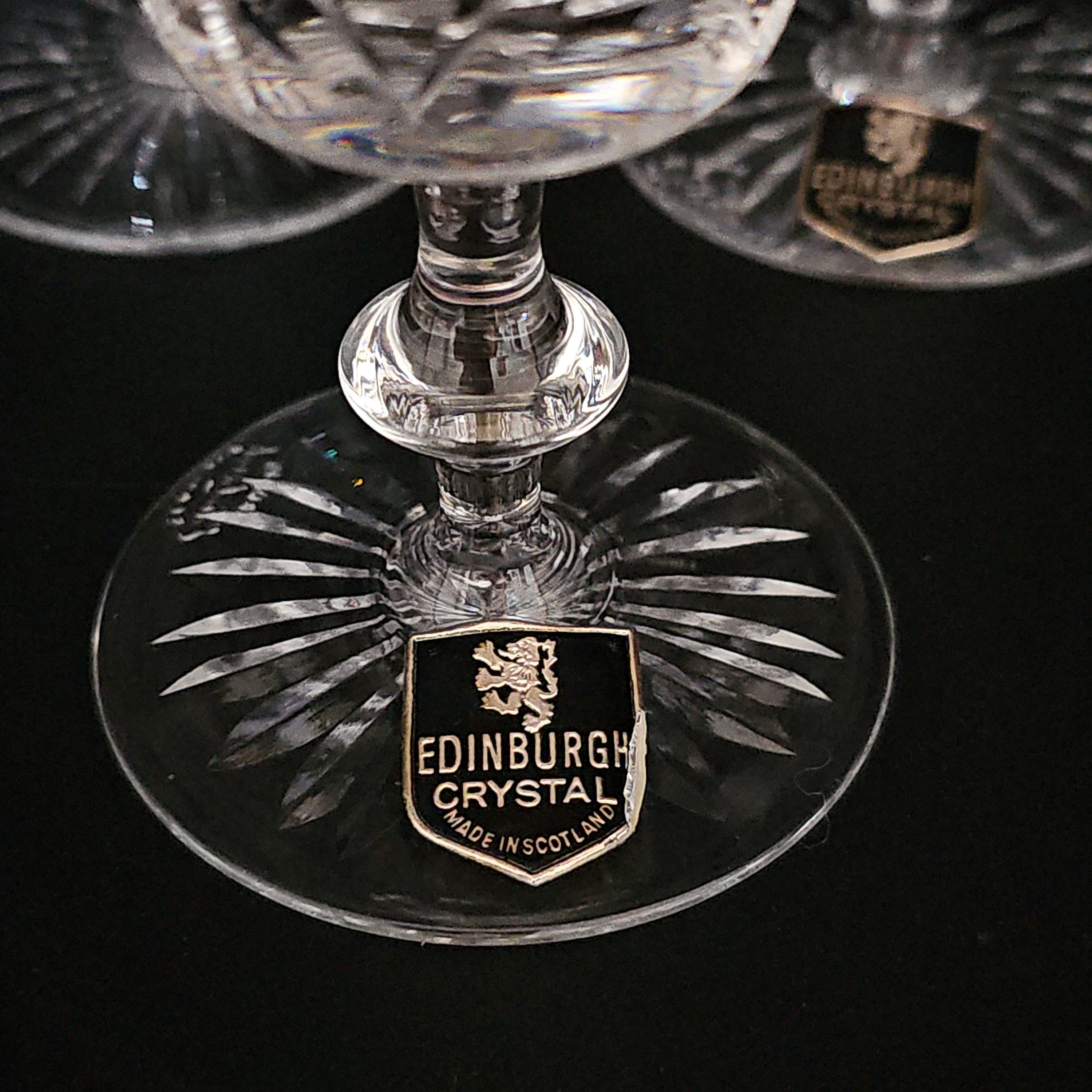 Set of 6 Edinburgh Crystal Star of Edinburgh Wine Glasses.125ml - Etsy