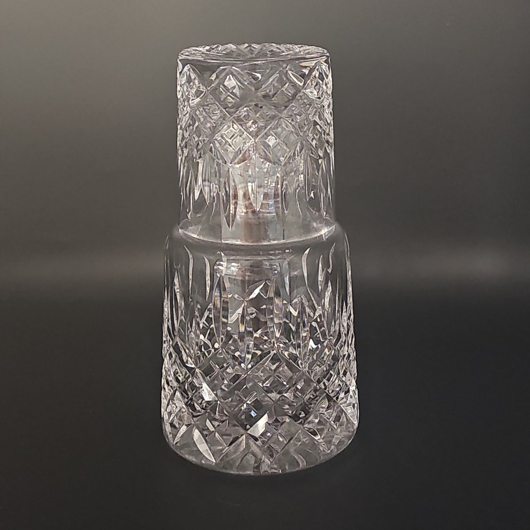 Stuart Crystal Shaftesbury Pattern Bedside Water Carafe and Tumbler. - Etsy