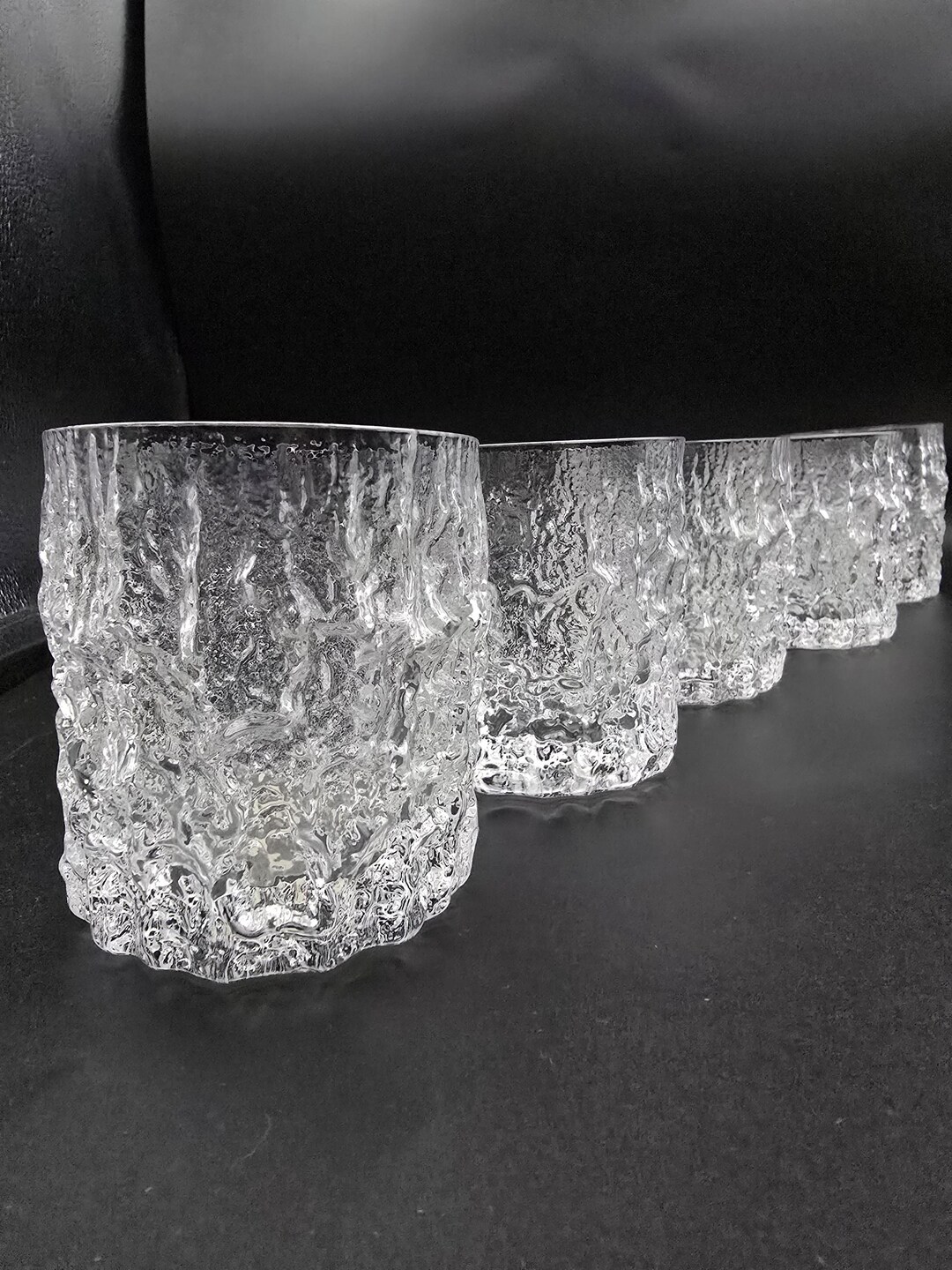 Rare Whitefriars 'glacier' Tumblers - Geoffrey Baxter Design - Mid ...