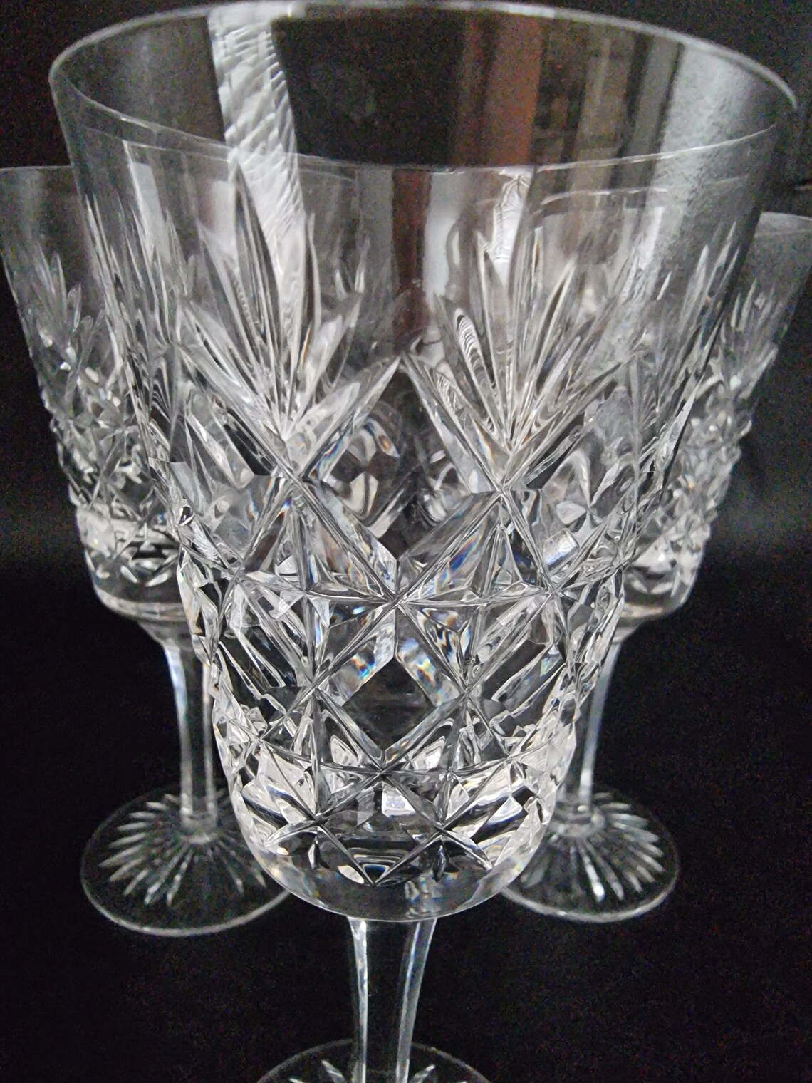 Stuart Crystal Wine Glasses Westbury Pattern X 3 - Etsy