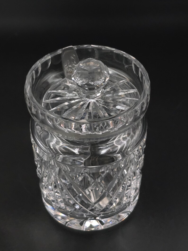 Vintage Waterford Crystal Jam Jar With Lid & Spoon – Star-cut Base ...