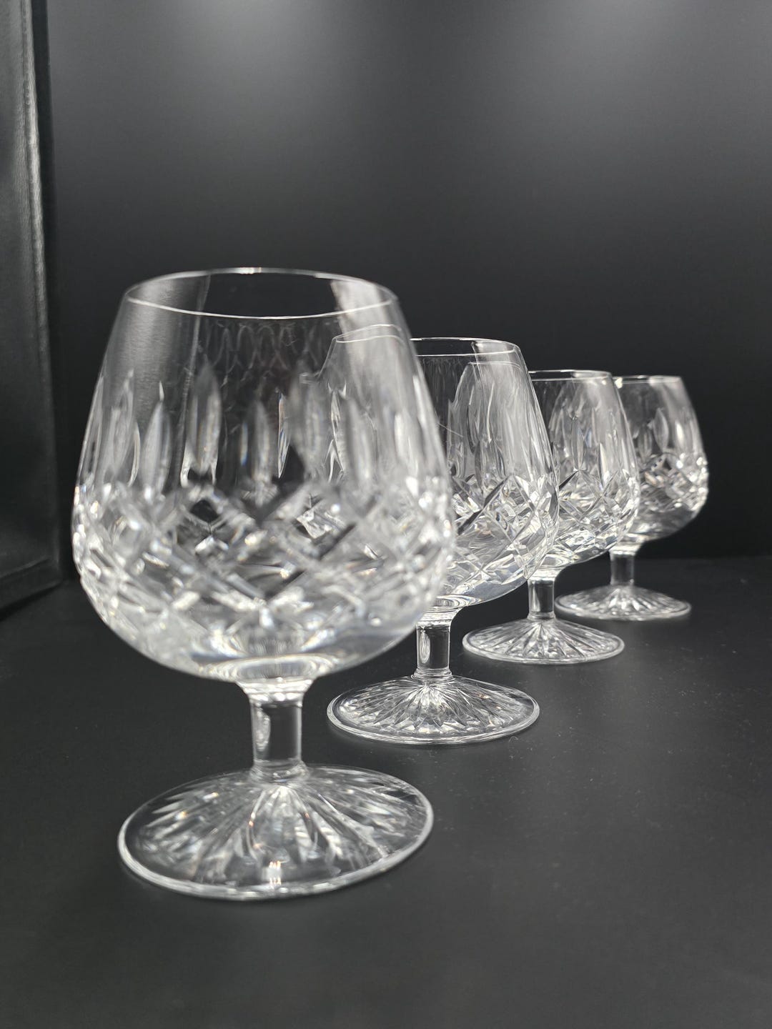 Set of 4 Stuart Crystal Tewkesbury Brandy Balloons 12oz Large Cut Glass ...