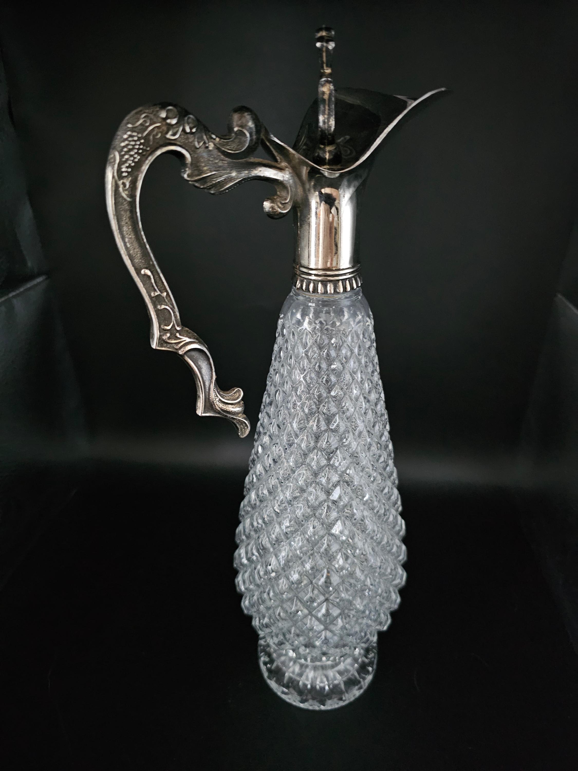 Beautiful Vintage Glass Wine Carafe Decanter. - Etsy