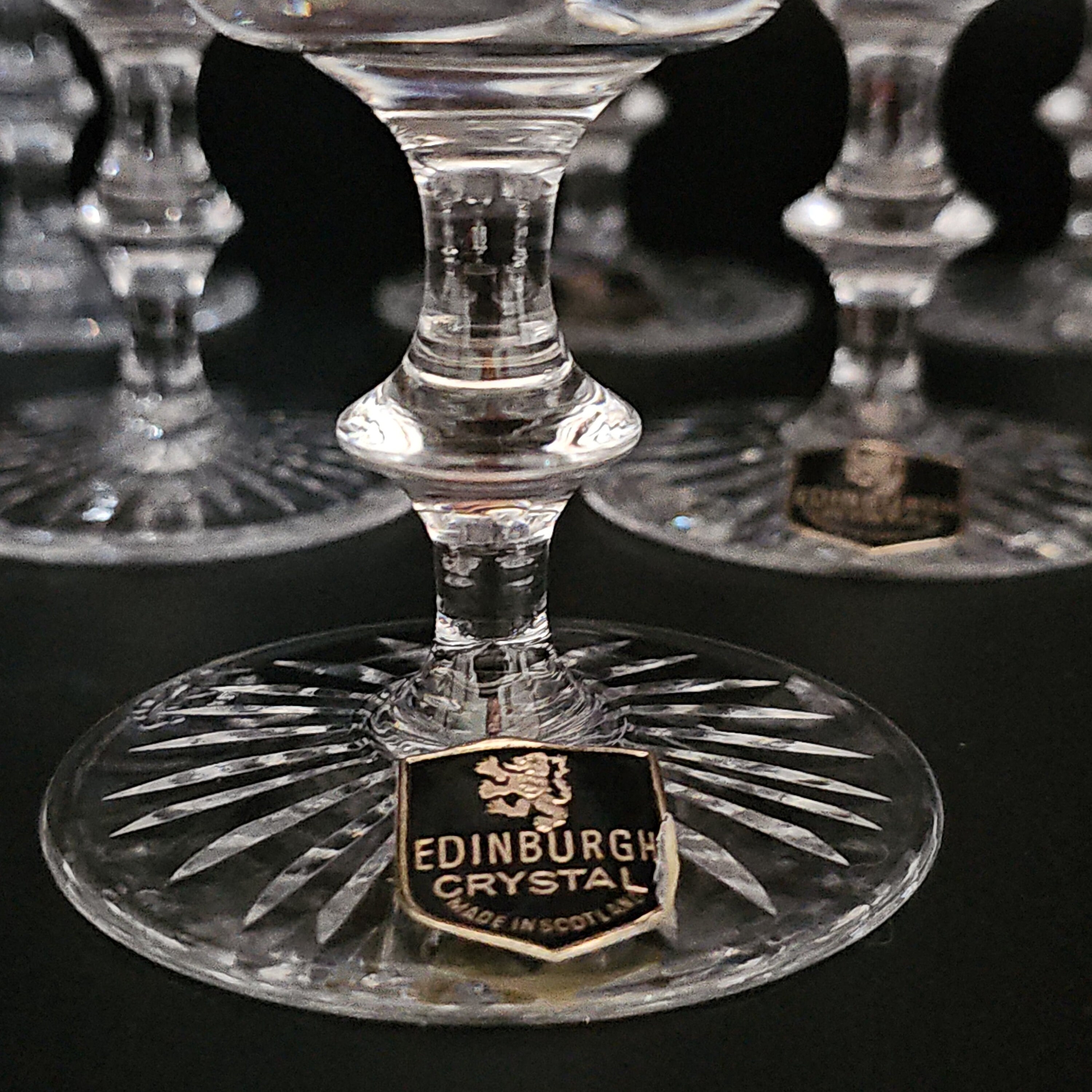 Set of 6 Edinburgh Crystal Star of Edinburgh Wine Glasses.125ml - Etsy