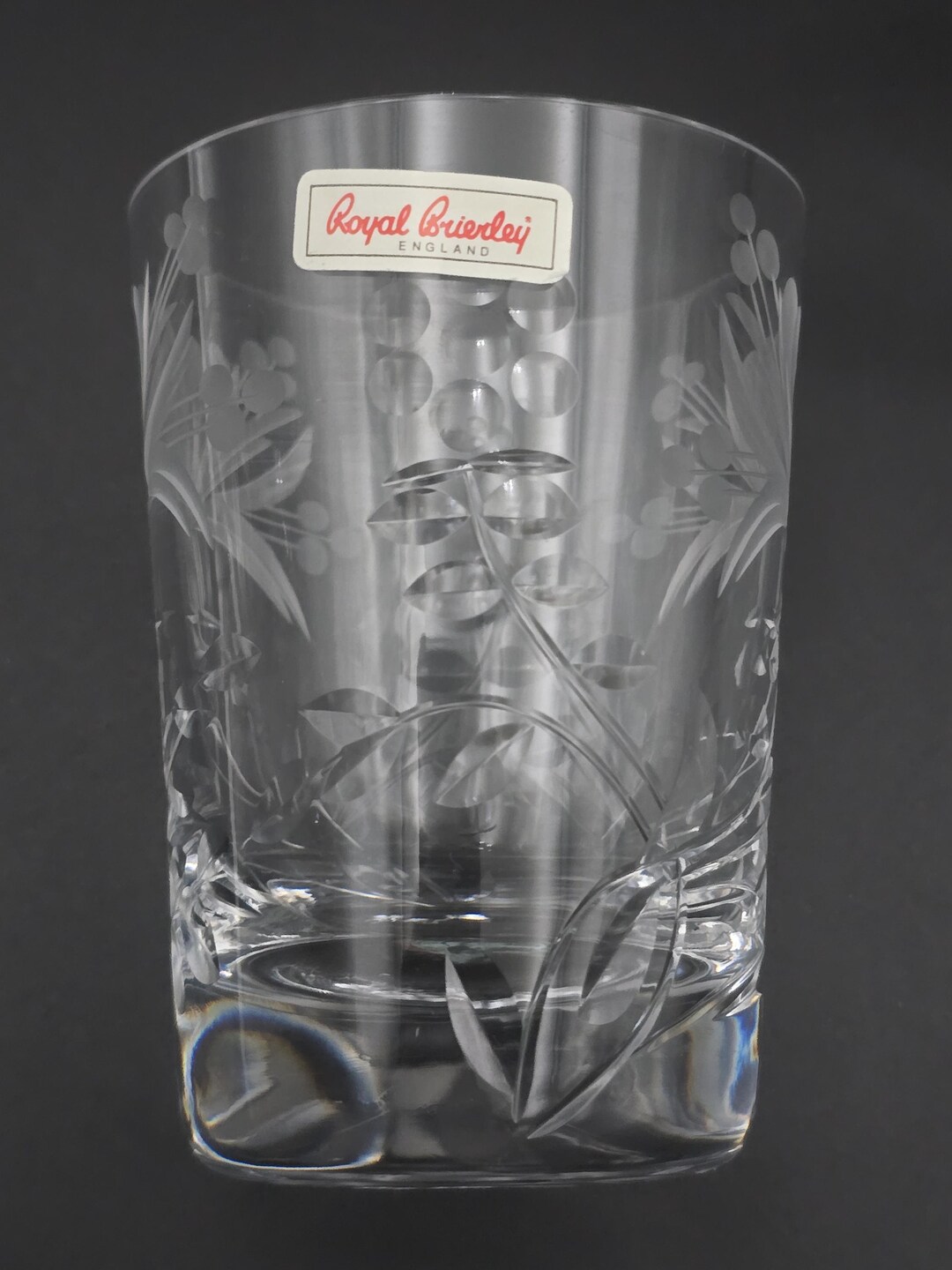 Royal Brierley Crystal Tumbler: Honeysuckle Cut, England 1980s - Etsy