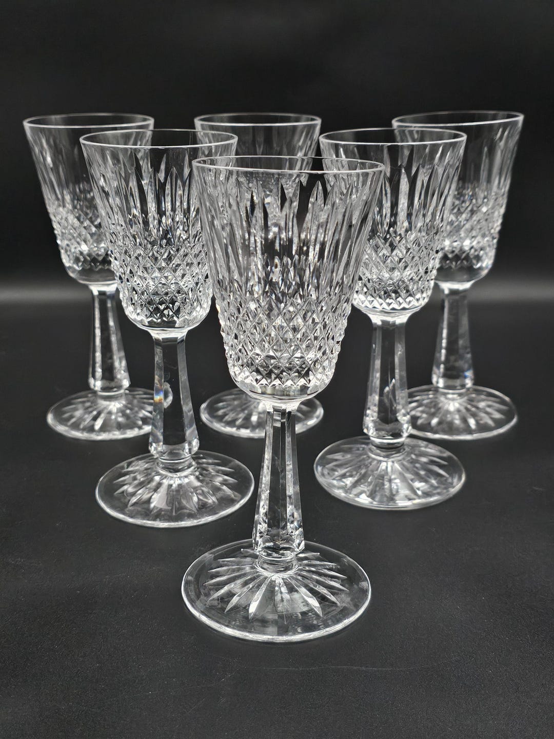 Claddagh (older, Square Bowl) by Galway Crystal Set of 6 Sherry or ...