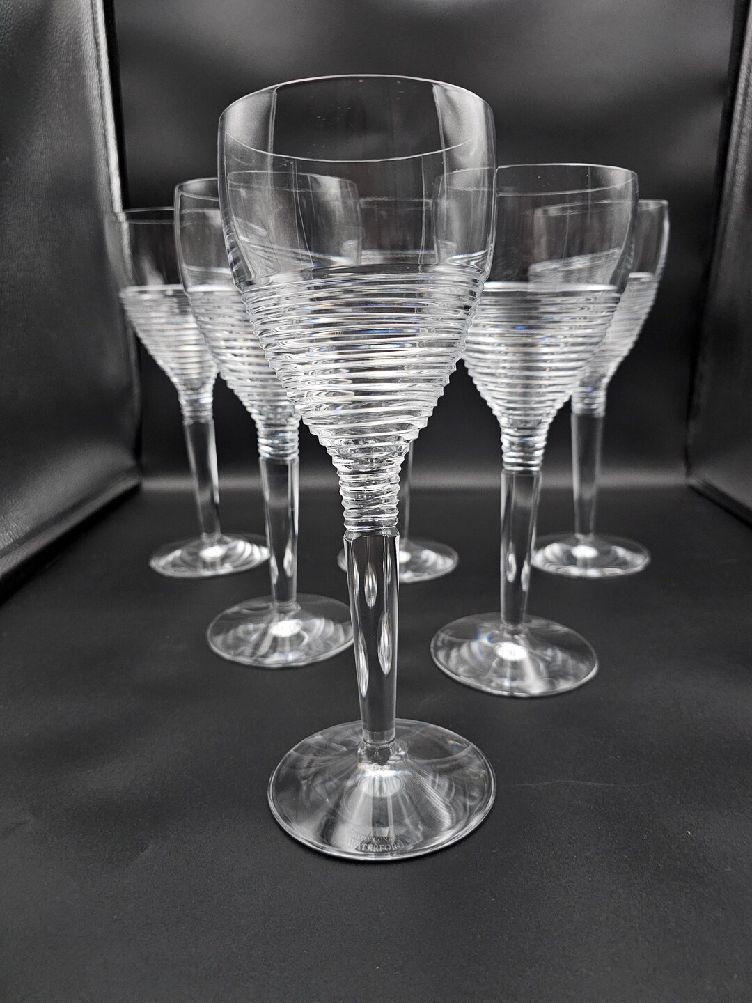 Set of 6 Waterford Jasper Conran Large Strata Wine Glasses 25.5cm Tall ...