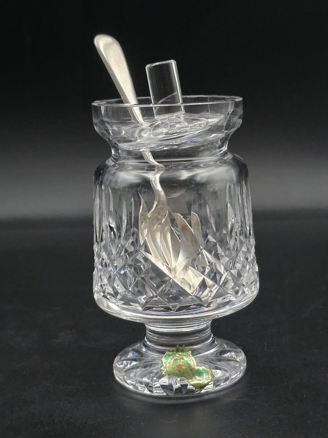 Vintage Waterford Crystal Lismore Jam Jar With Silver-plated Lid ...