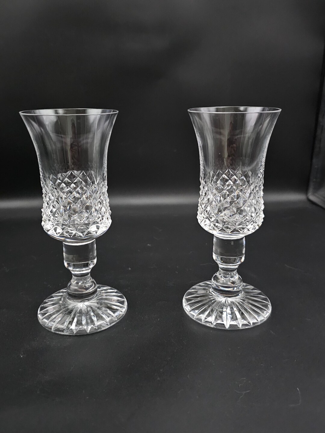 Pair (3) of Stunning Footed Crystal Drinking Glasses 150ml - Etsy