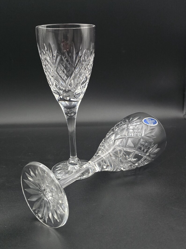 Royal Doulton Crystal Elizabeth Wine Glasses – Pair, 200ml, England ...