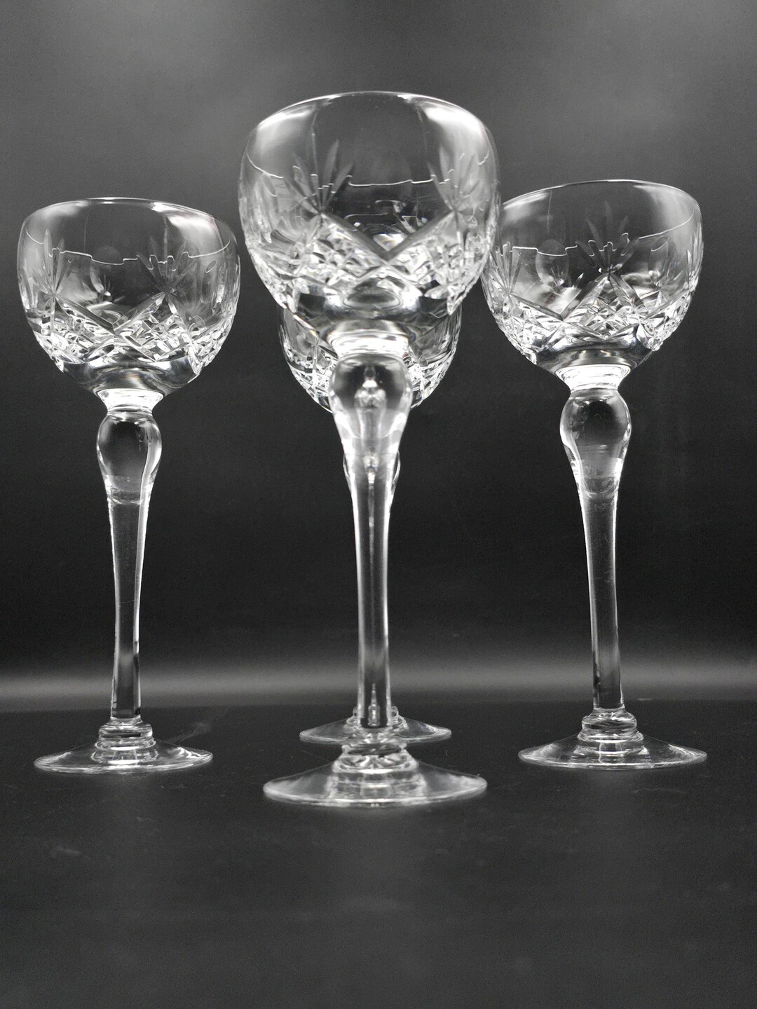 Royal Brierley Crystal Hock Glasses – Set of 4 ‘elizabeth’ Coupes ...