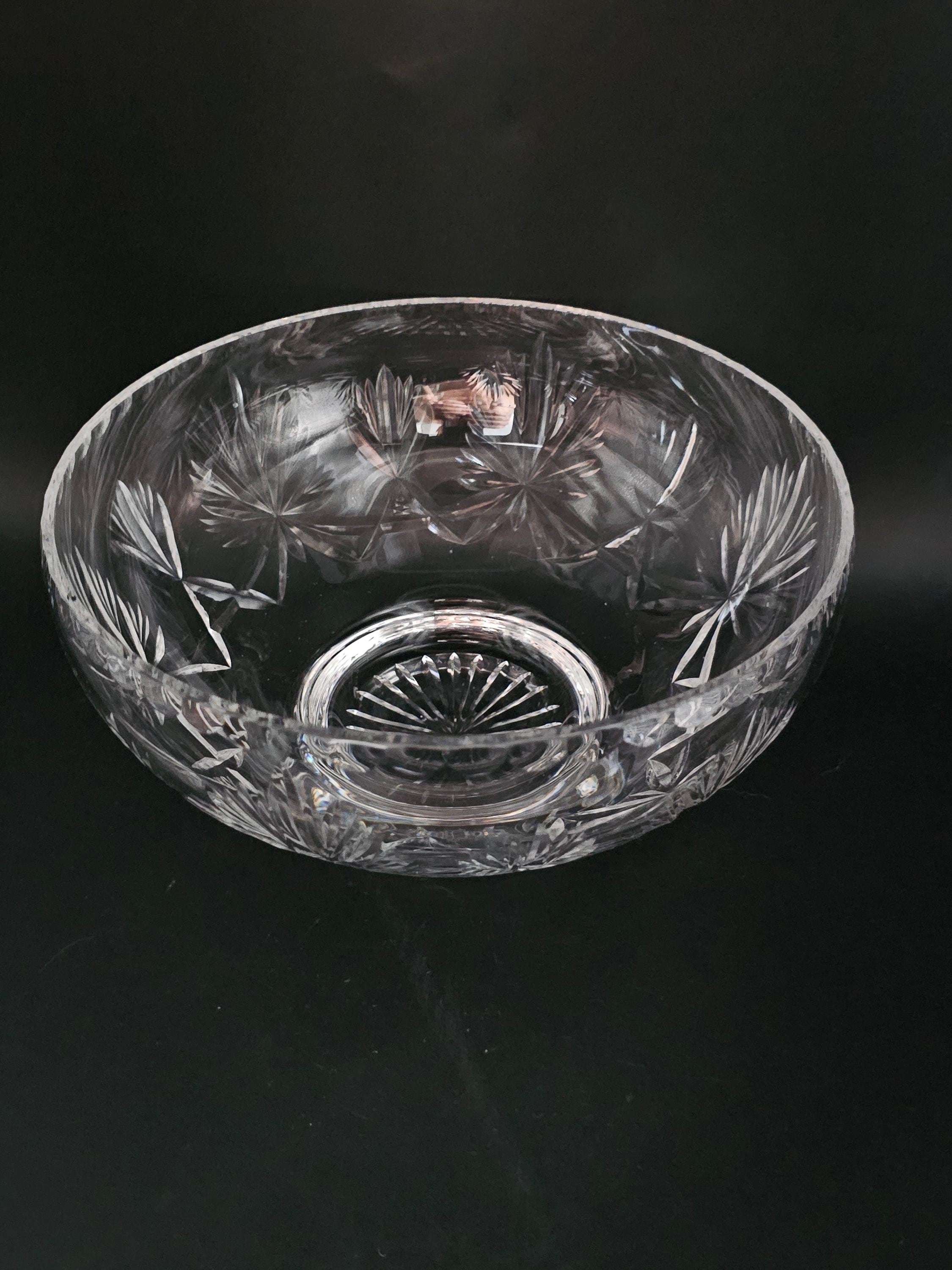 Edinburgh Crystal Glass Salad Bowl. Star of Edinburgh Classic ...