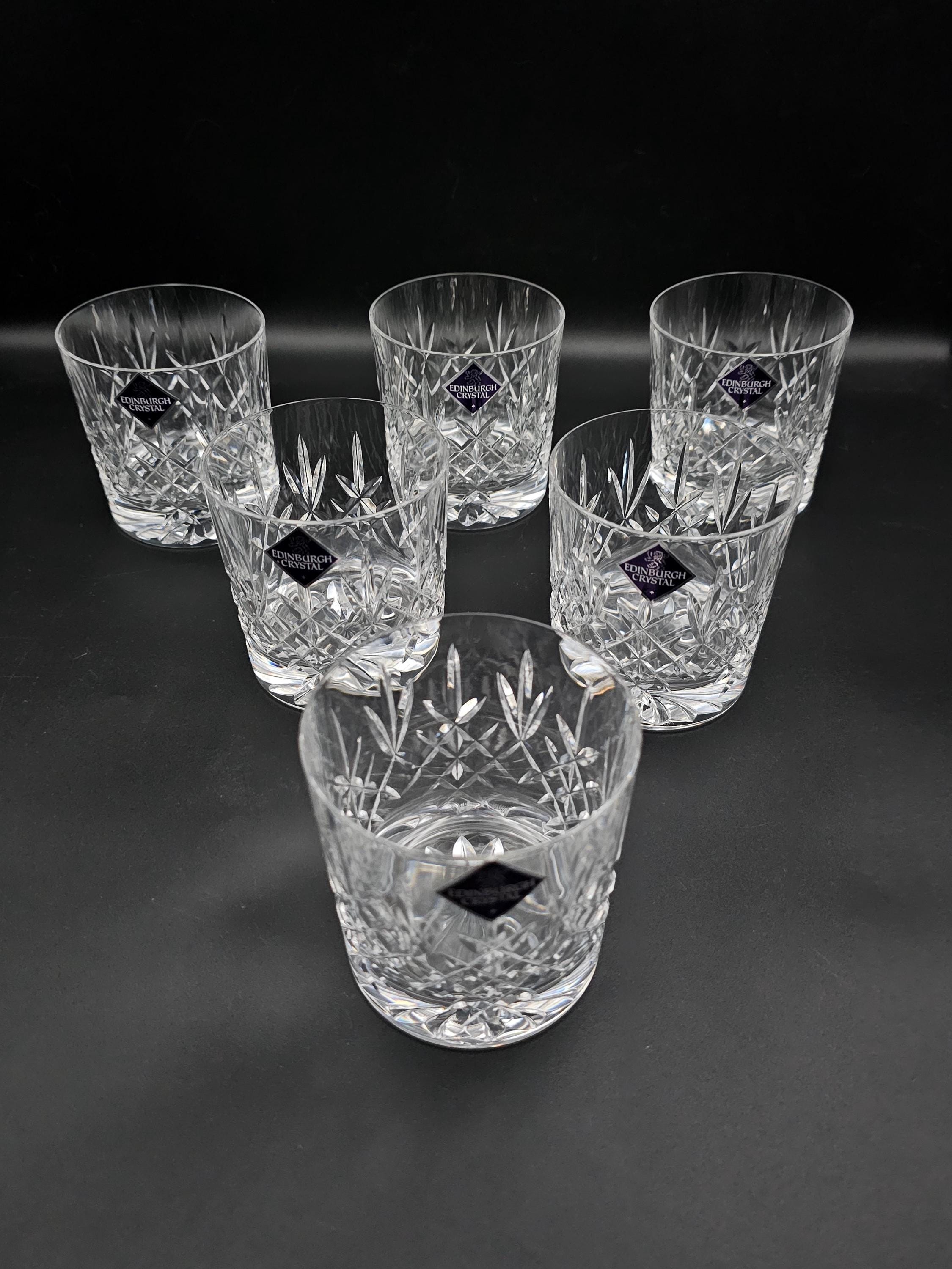 Vintage Edinburgh Crystal Tumblers Lomond Pattern Boxed. 10oz - Etsy
