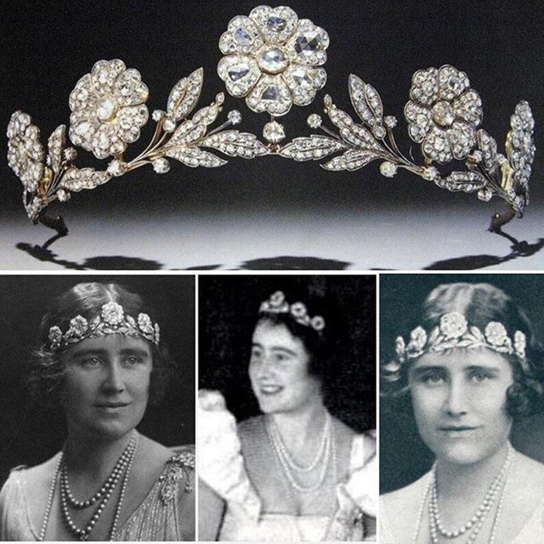 High Quality Royal Family Tiara Rose Tiara Flower Tiara - Etsy