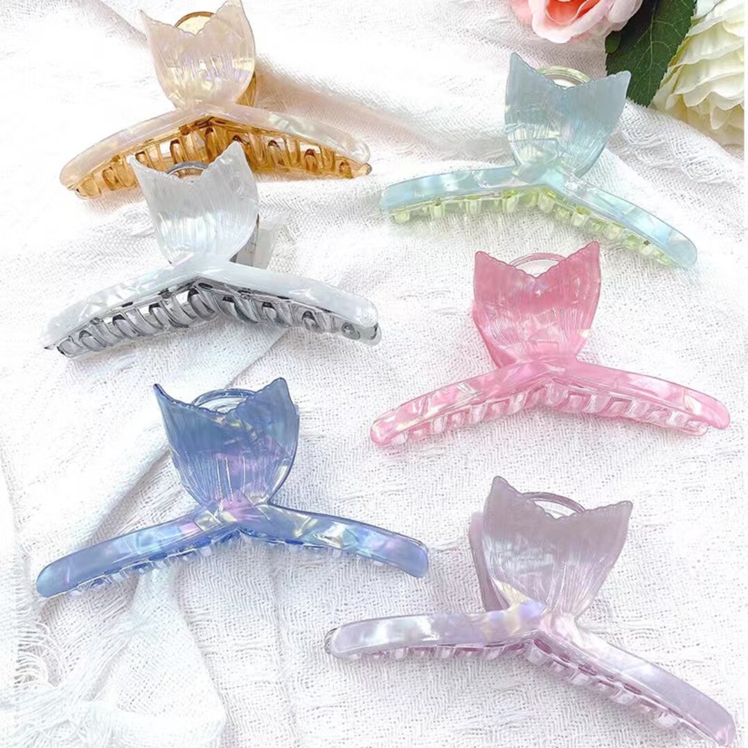 French Fish Tail Hair Claw Clip cute Fish Tail Large Hair - Etsy