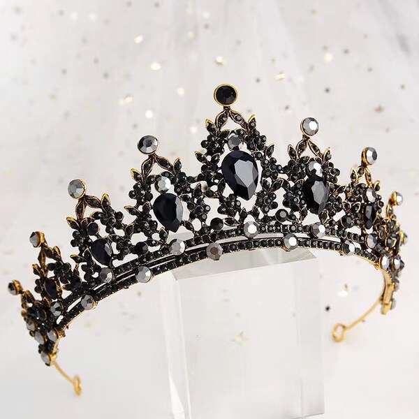 Black Tiara - Etsy