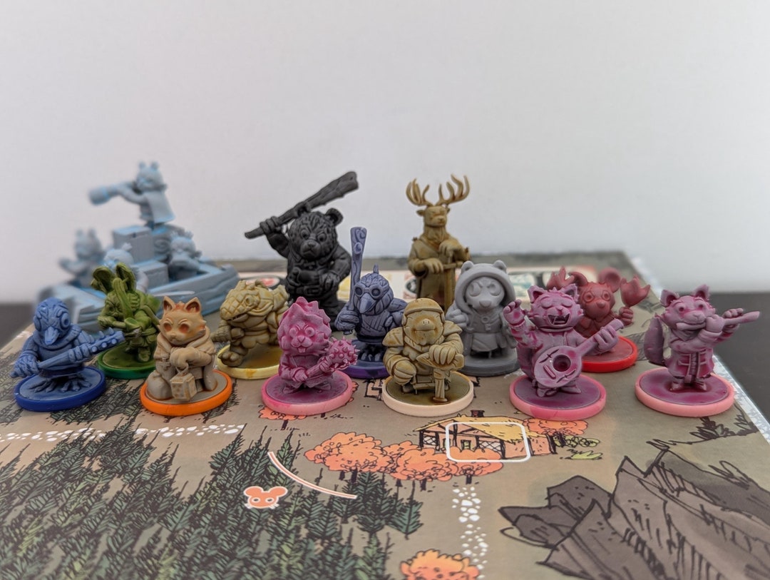 Root Hirelings- Handmade Painted Figures for Unofficial Root Tokens ...