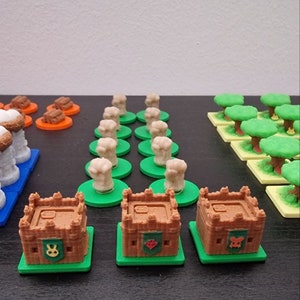 Root Board Game 3D Tokens - 171 Items for Root Scenery - Etsy