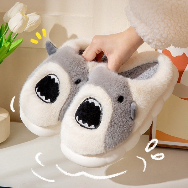Shark Slippers - Etsy