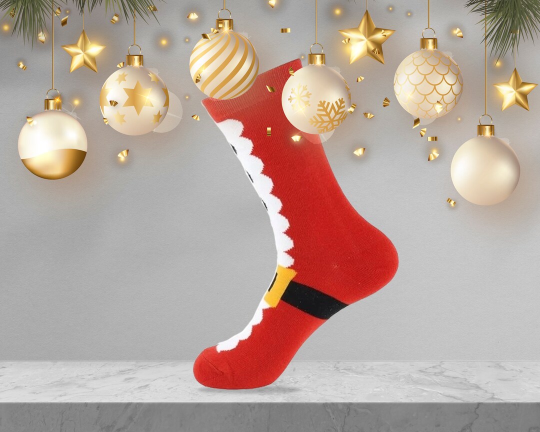 Santa Christmas Socks New Year 2023 Trendy Socks Buy 2 Get - Etsy