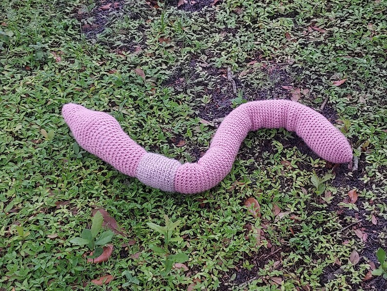 Earthworm Stuffed Animal Giant Earthworm Nature Toy Worm - Etsy