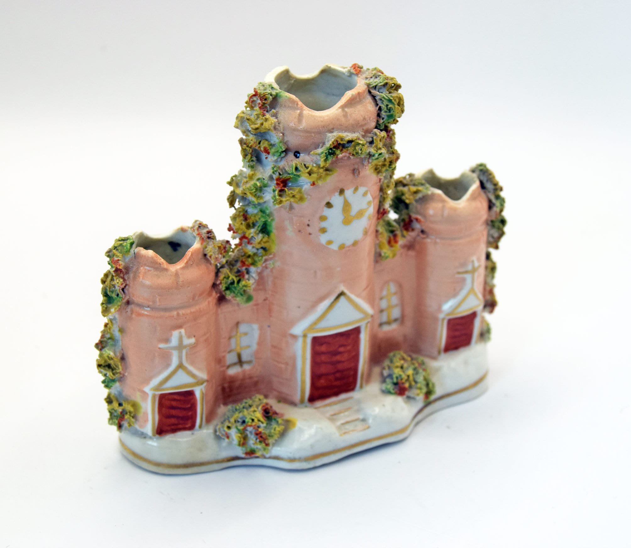 Antique Staffordshire Pottery Castle Spill Vase C1845 - Etsy