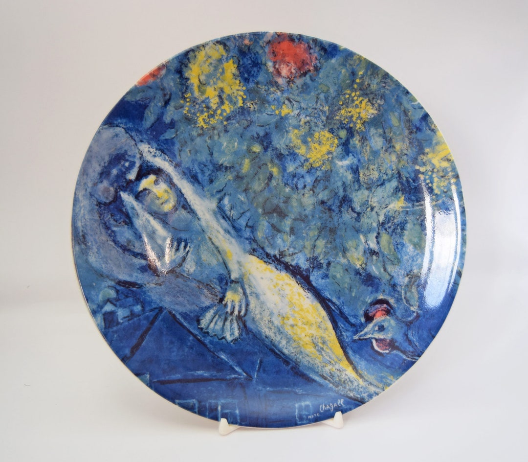 RARE FIND the Marc Chagall Plate by Georg Jensen 'the Lovers ...