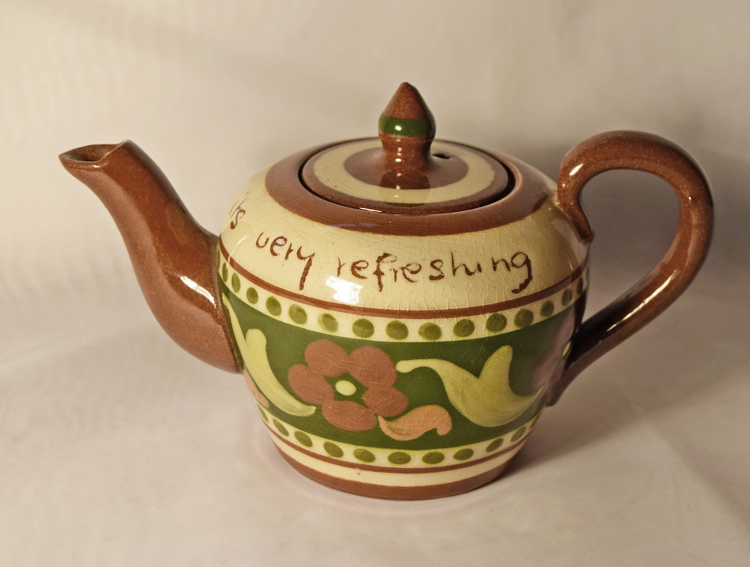 RARE FIND Devon Torquay Motto Ware Small Teapot - Etsy