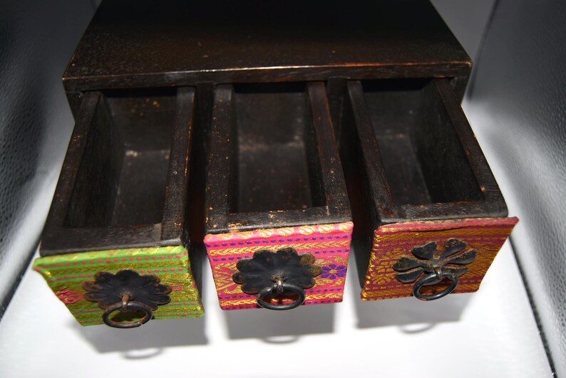 Vintage Oak Apothecary 6 Drawer Cabinet for Spices, Tea Etc C1970s - Etsy