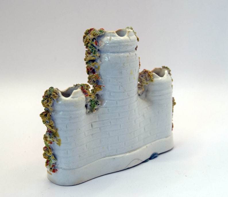Antique Staffordshire Pottery Castle Spill Vase C1845 - Etsy