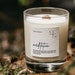 Script Font Candle Label Branding, Square Sticker for Bottles ...