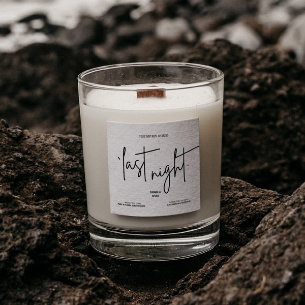 2:3 Ratio Editable Candle Sticker Mockup, Vertical Candle Labels Mock ...