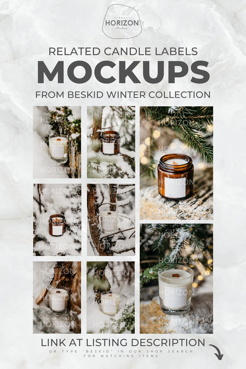 Circle Product Label Mockup for Canva & Photoshop, PSD JPEG Digital ...