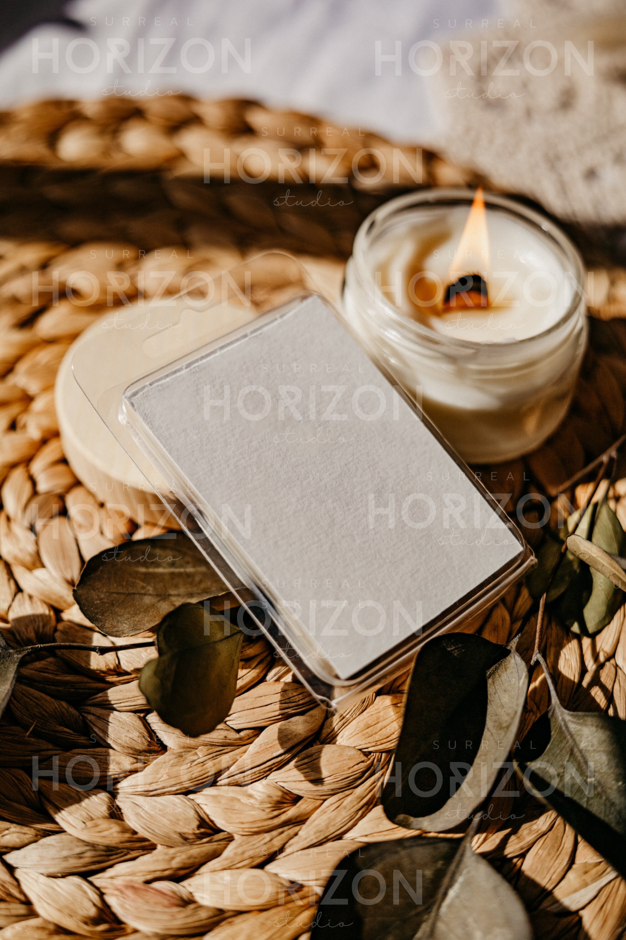 Customizable Wax Label Mockup PSD JPG Put Your Design Boho - Etsy