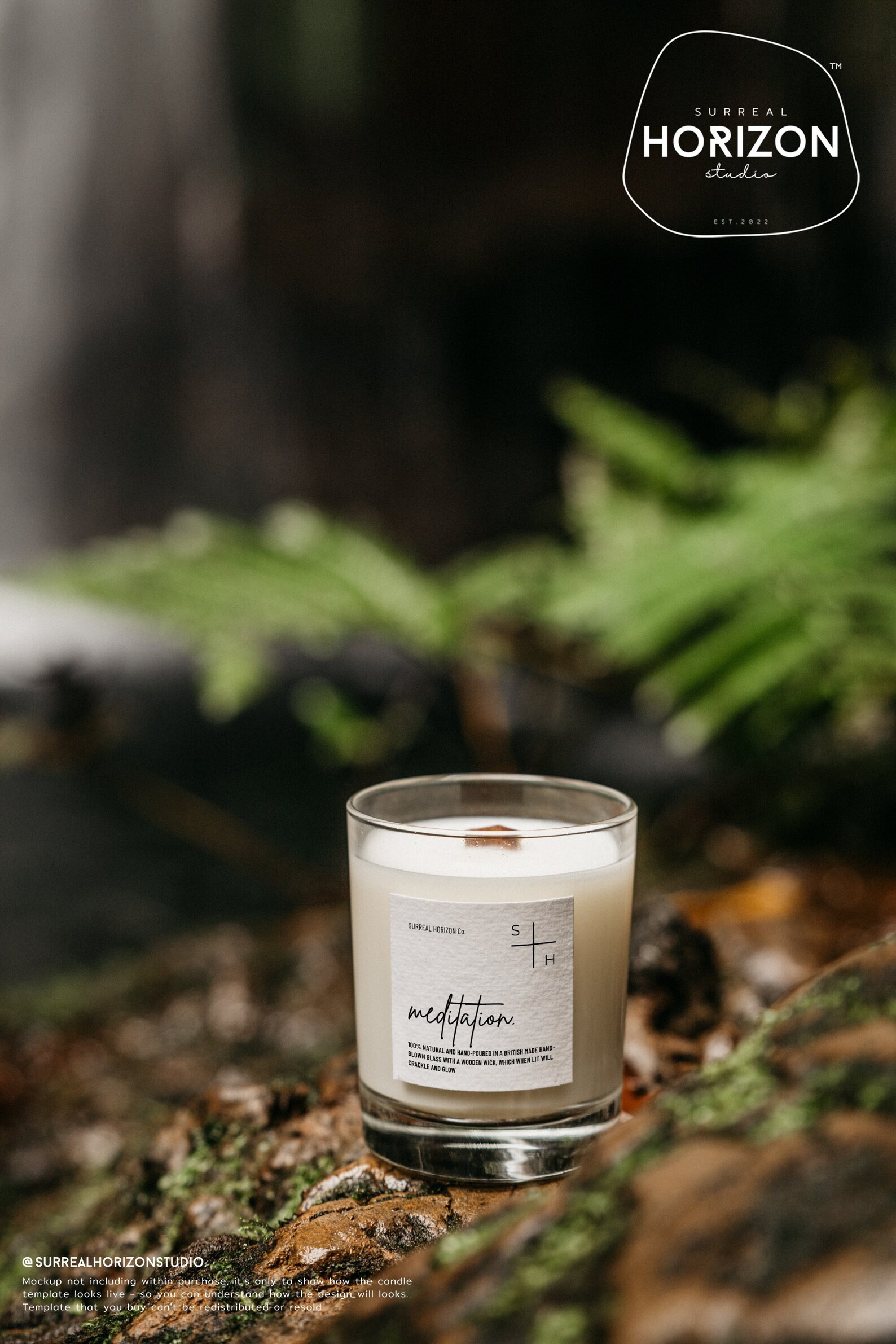 Script Font Candle Label Branding, Square Sticker for Bottles ...