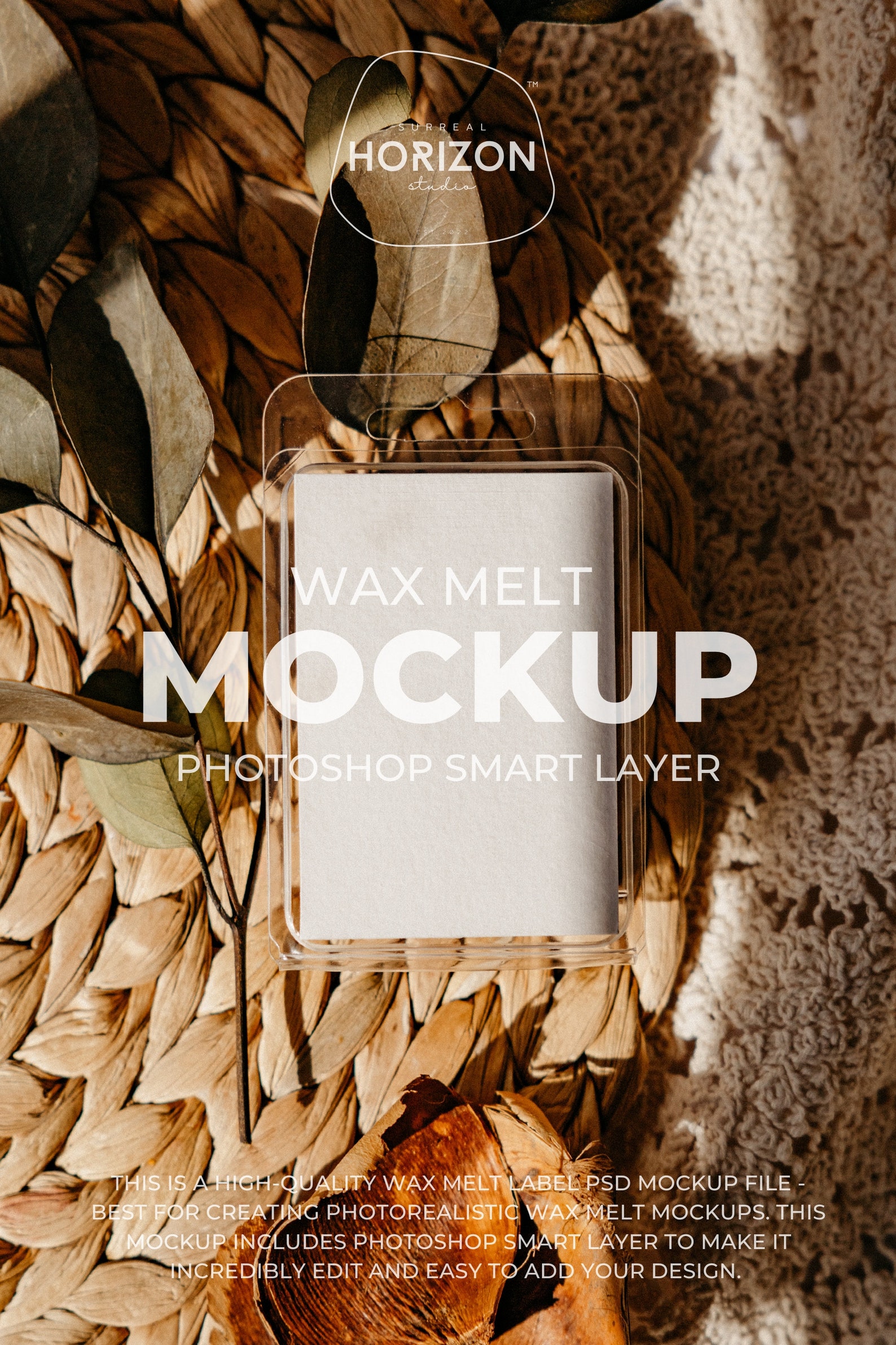 Professional Look Clamshell Mockup With Label Size 2x3 In Soy - Etsy