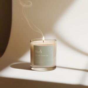 Instant Download Editable Candle Label Template Modern Candle - Etsy