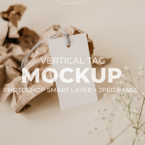 Gift Tag Mockup - Etsy