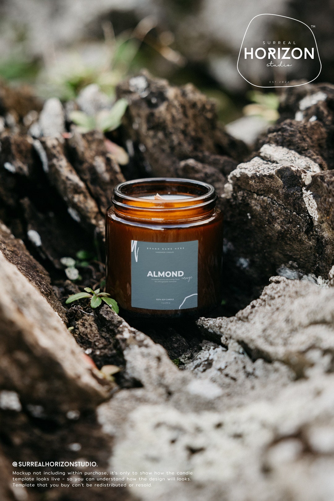 Dusty Blue Candle Labels Template, Candle Sticker Templates, DIY Label ...