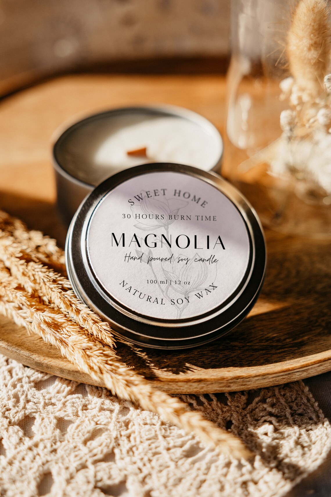 Circle Product Label Mockup for Canva & Photoshop PSD JPEG - Etsy