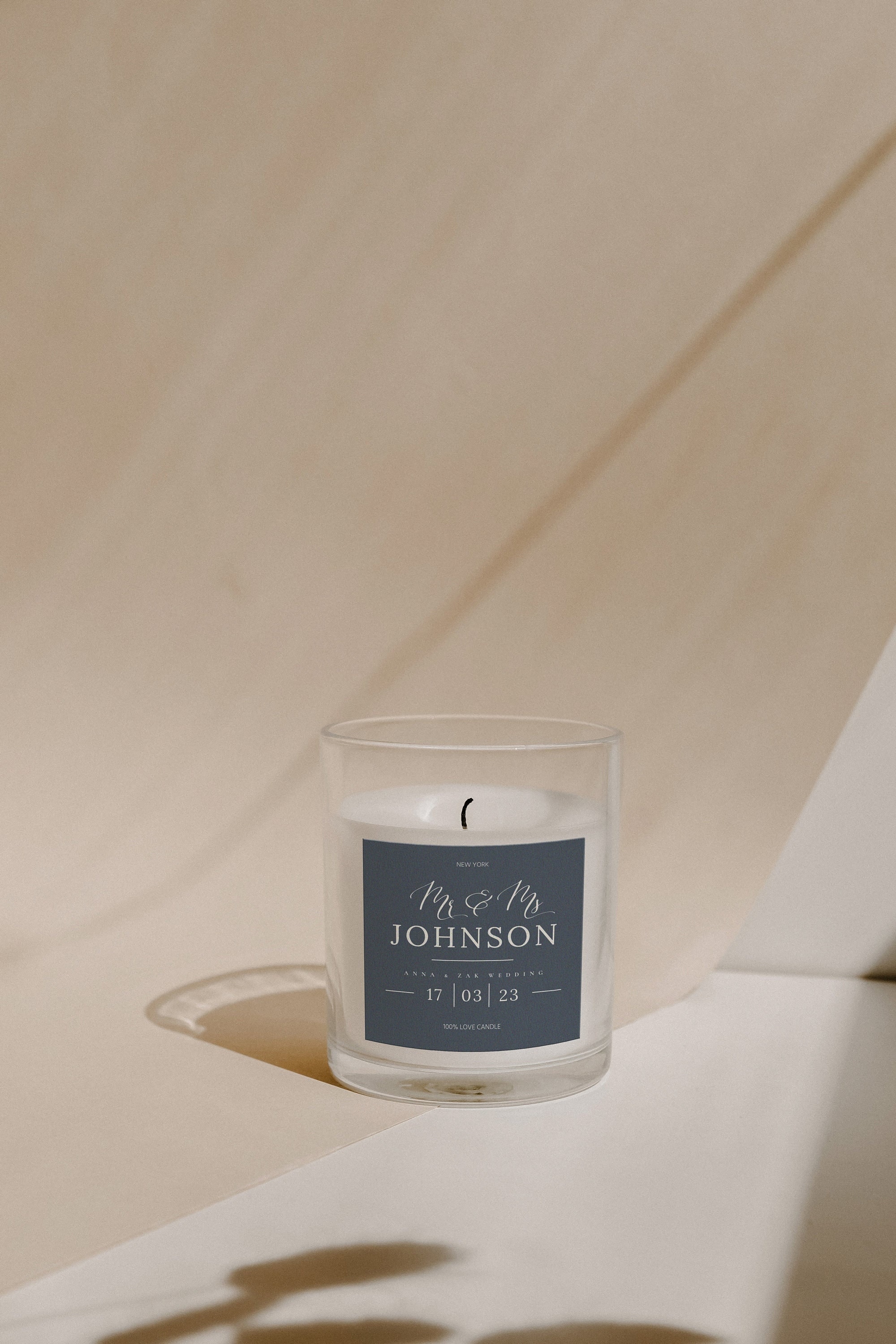 Dusty Blue Candle Label Template 3 Pre Colors 3x3 in Printable Powder ...