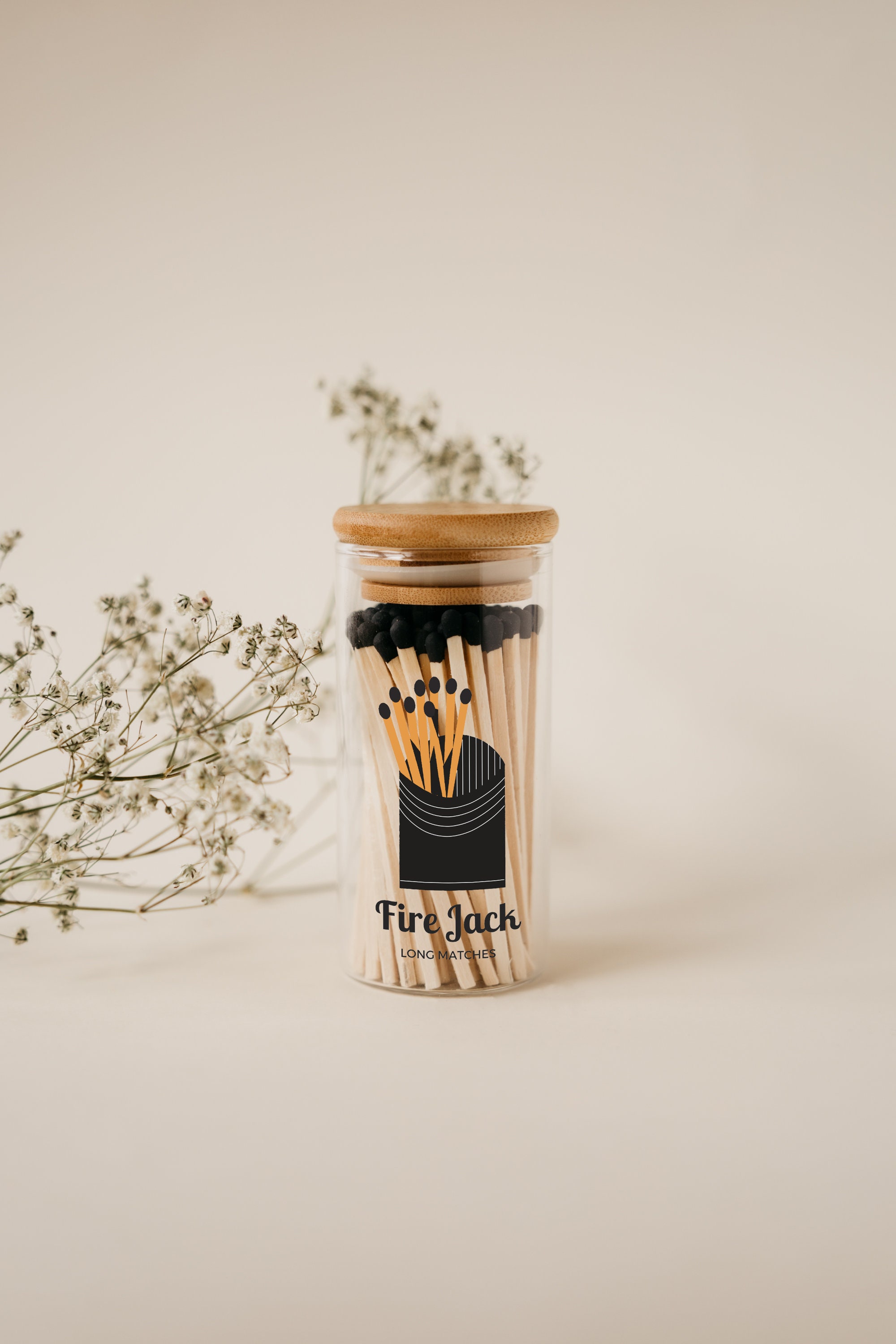 Minimal Matchbox Sticker Mockup, Long Matches Label 2x3 in MOCKUP ...