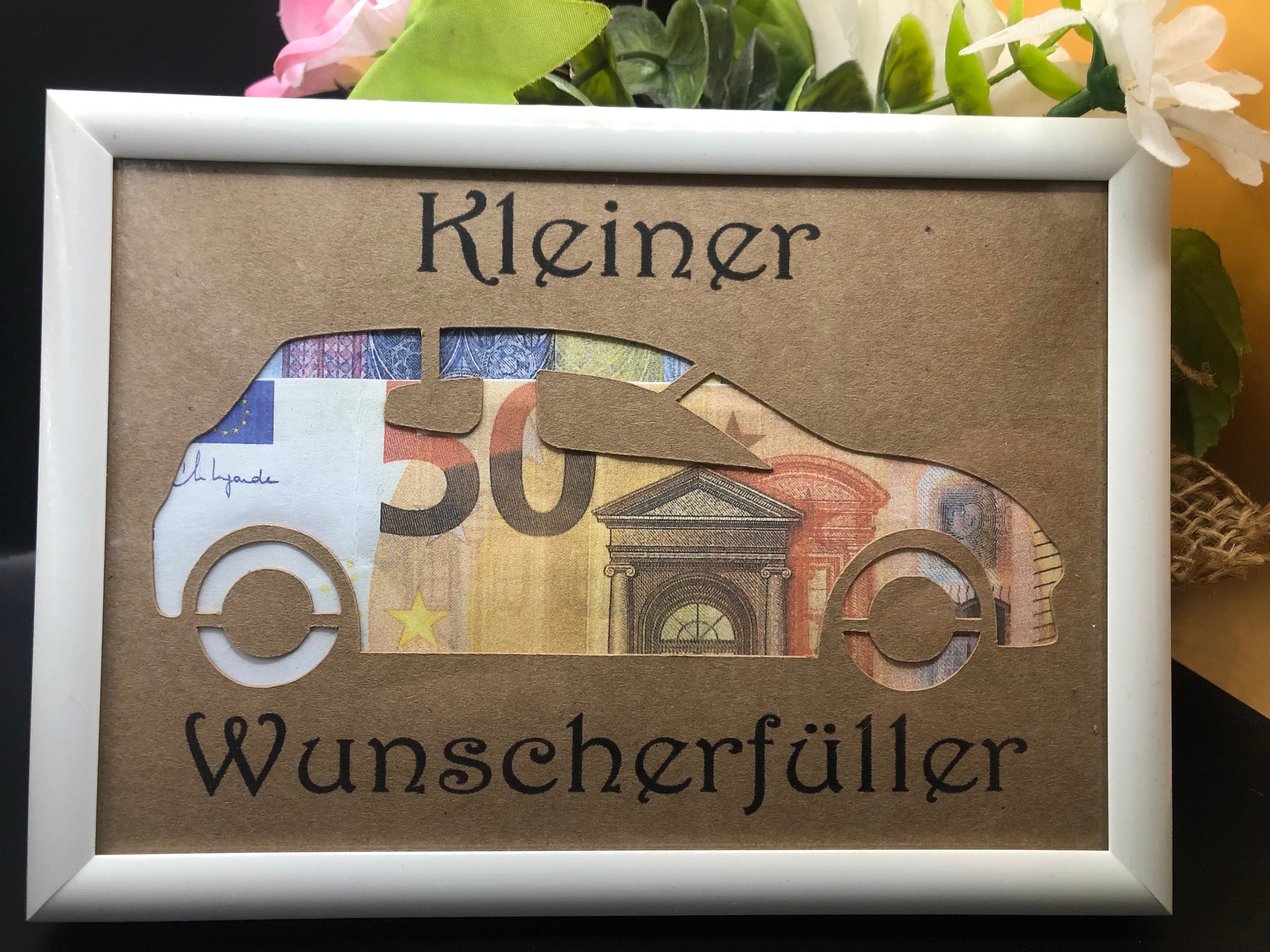 Geldgeschenk Auto Wunscherfüller Geschenk zum verschenken zum ...