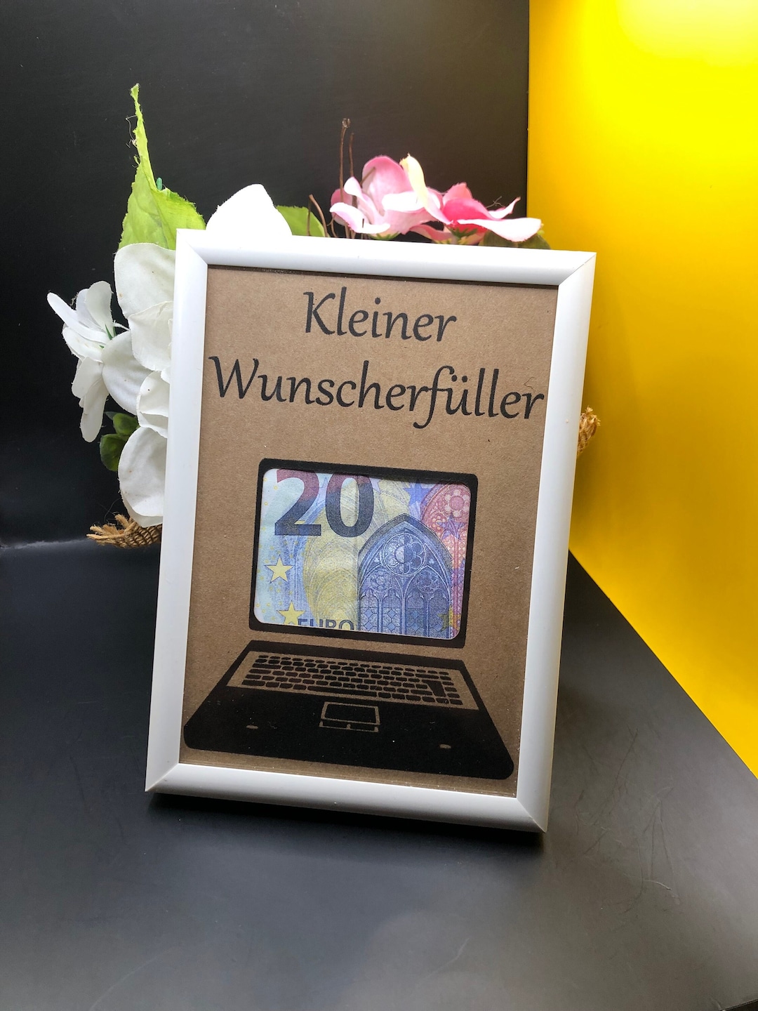 Geldgeschenk Laptop, Geburtstag, Wunscherfüller Geschenk zum ...