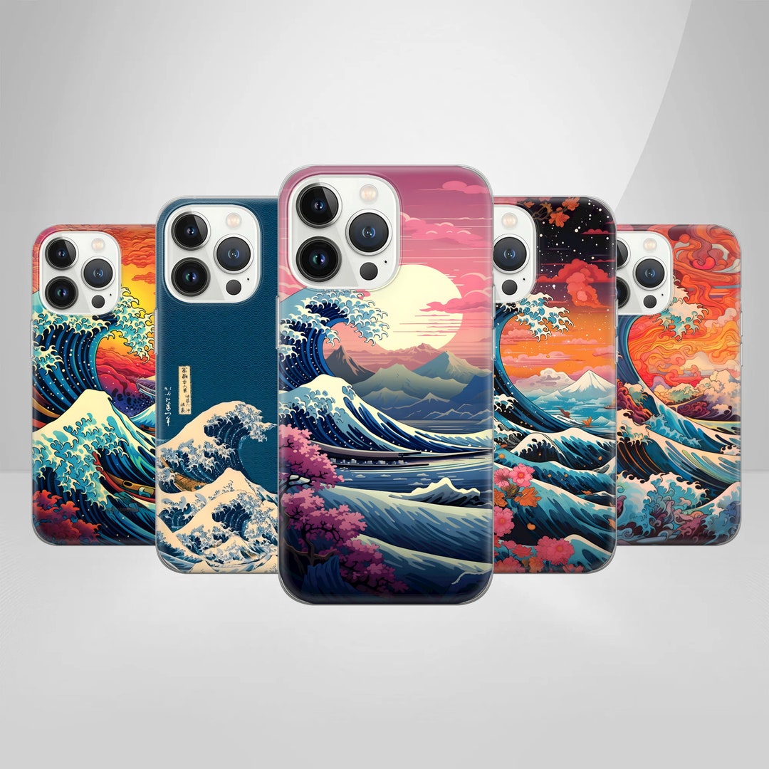 The Great Wave off Kanagawa Phone Case for iPhone 16, 15plus, 14, 13 ...