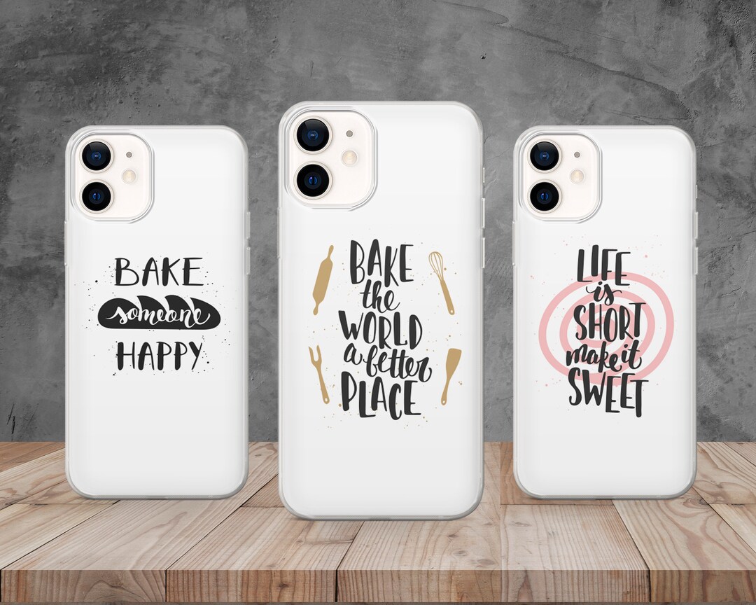 Chef Cooking Phone Case Baker Minimalistic Cover for iPhone 13, Xs, 14 ...
