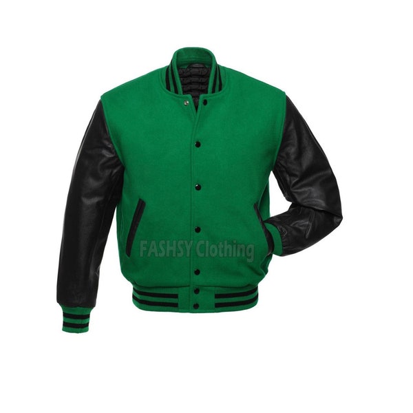 Green Varsity Jacket - Etsy